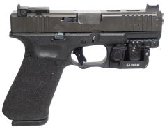 GLOCK 45, 9MM, VIRIDIAN C5 LASER, GRIP REDUCTION, APEX TRIGGER